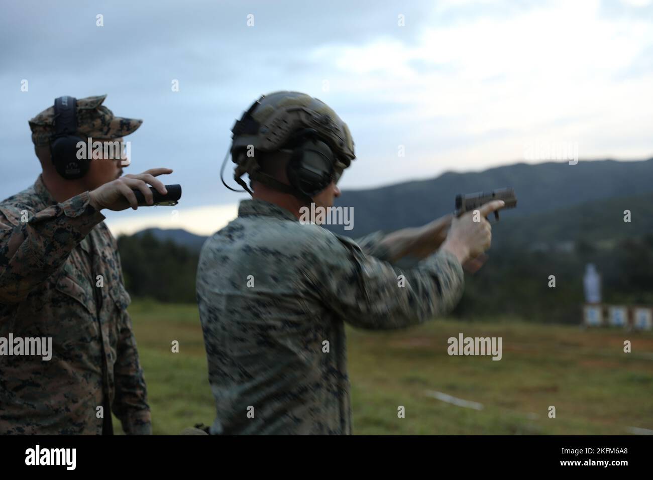 U.S. Marine Corps Staff Sgt. Jordan Miller, a small arms repairer ...