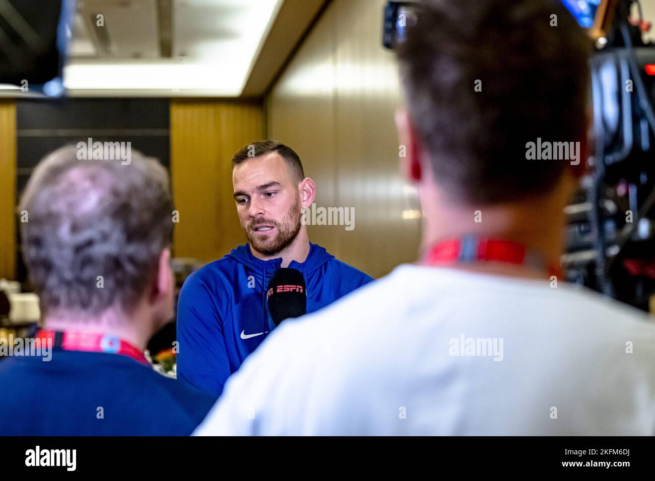 DOHA, 19-11-2022 Oranje in Qatar. Team Netherlands preparing for the ...