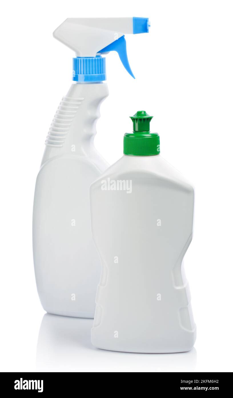 kitchen cleaning bottles Stock Photo - Alamy