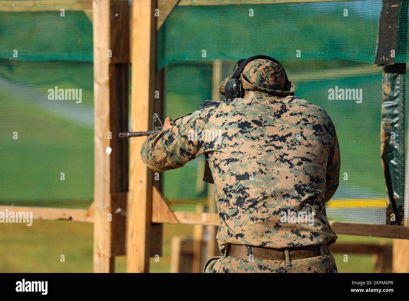 U.S. Marine Corps Sgt. Donald Couttie, a Formal Marksmanship Training ...