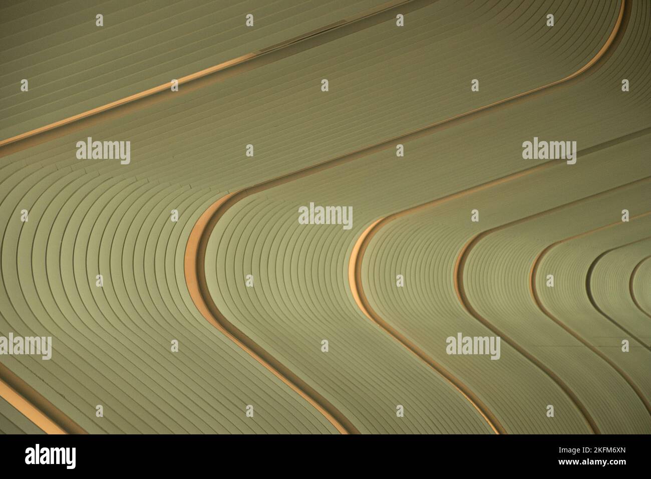 A minimalistic modern design of a wall with curvy lines Stock Photo - Alamy