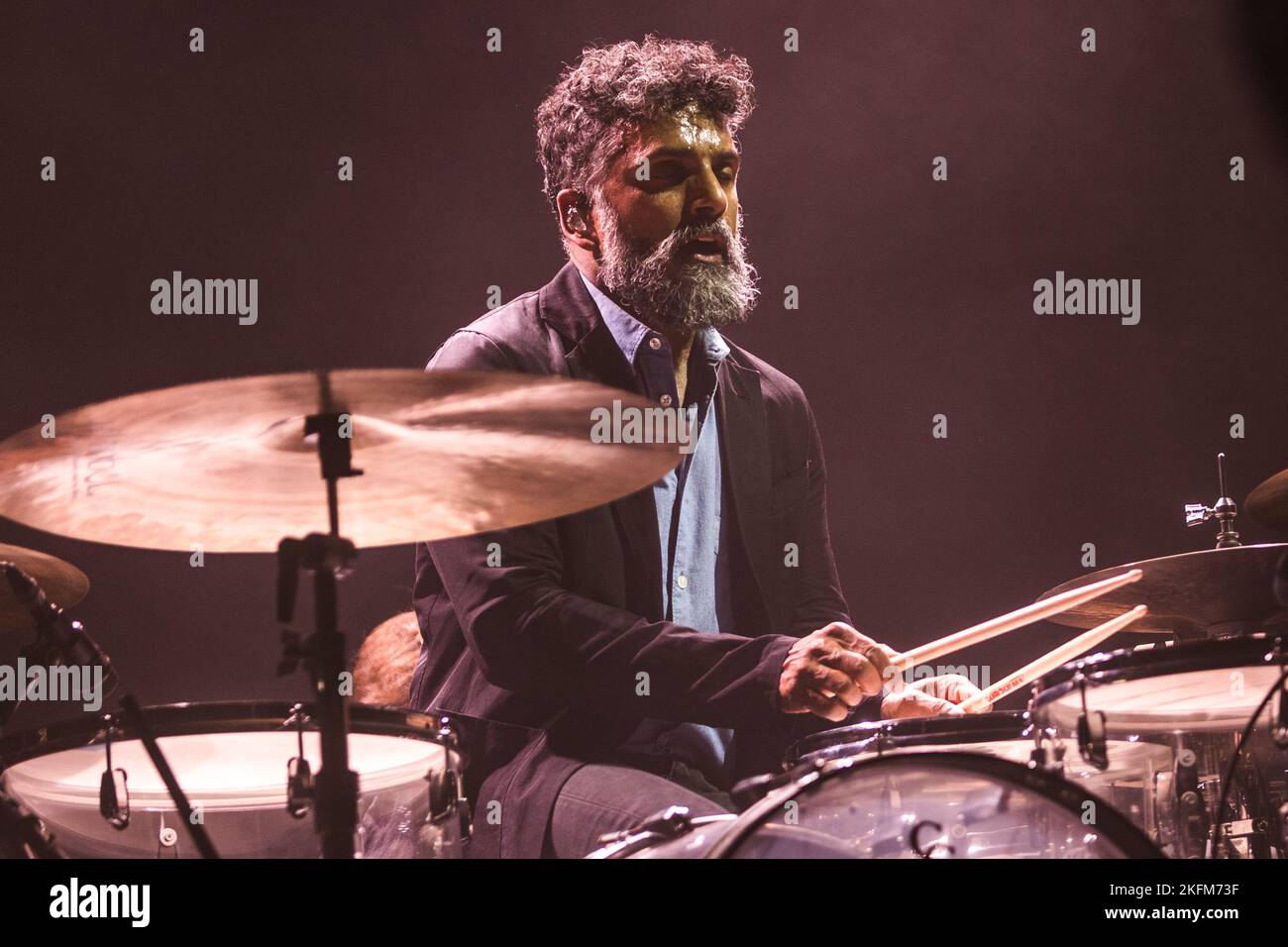 Thomas Hedlund of French pop rock band Phoenix performs live at ...
