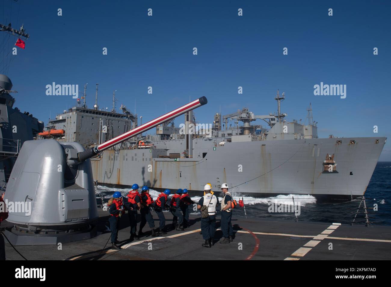 220925-N-SN516-2207 PACIFIC OCEAN (Sep. 25, 2022) U.S. Sailors aboard ...