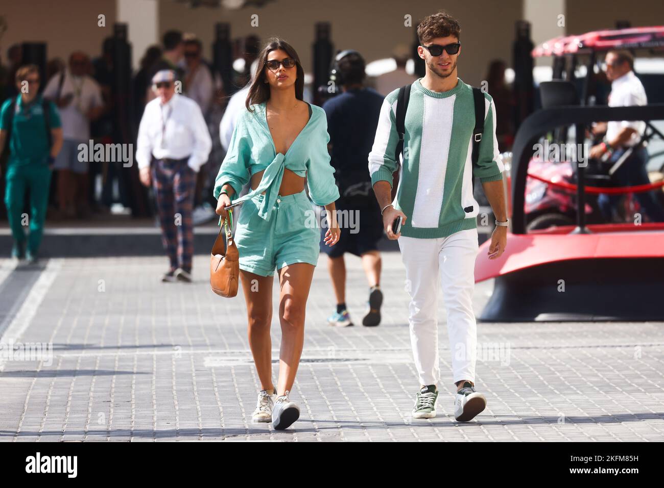 November 19, 2022: Pierre Gasly of AlphaTauri and his girlfriend ...