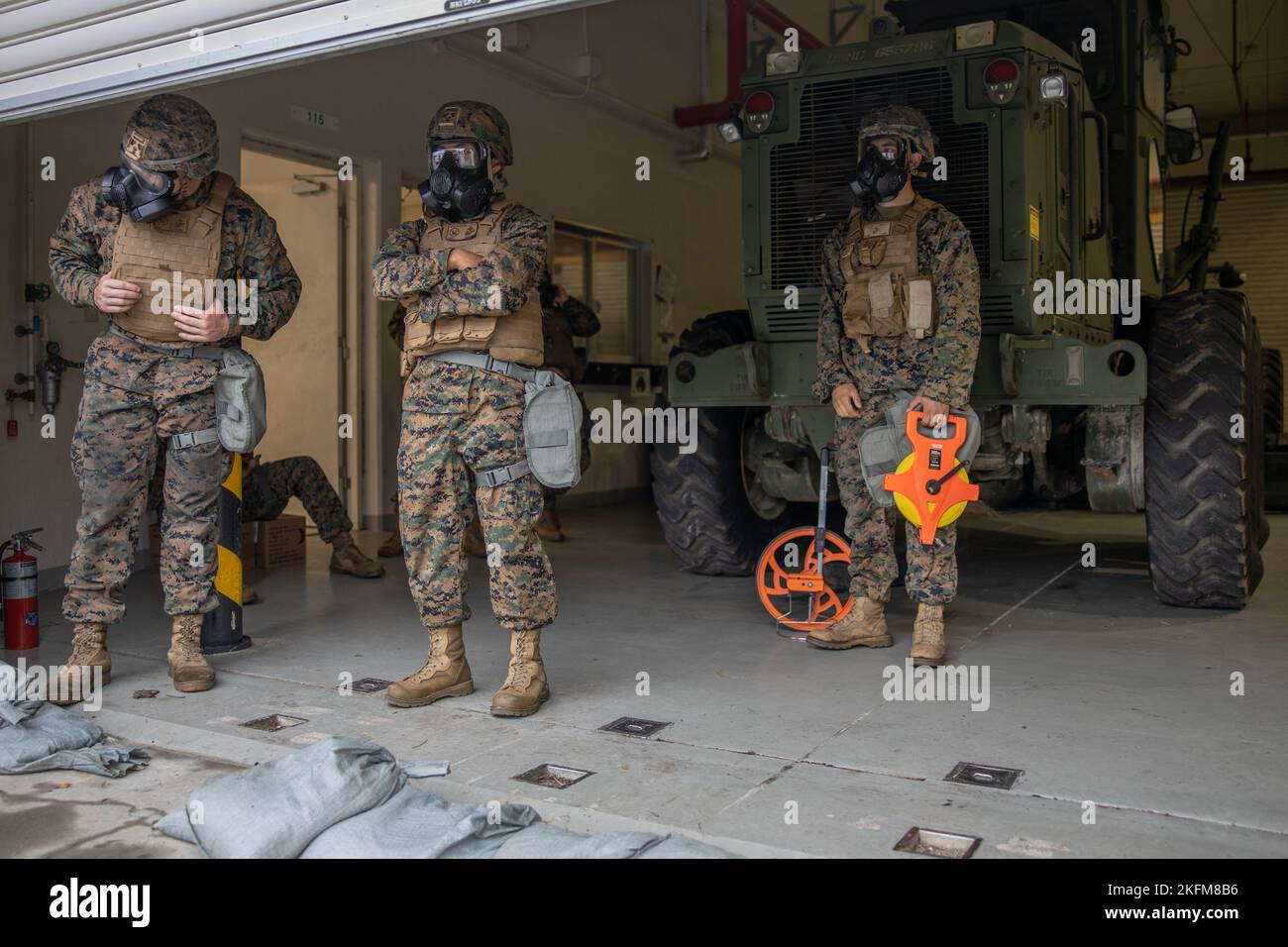 U.S. Marines with Marine Wing Support Squadron (MWSS) 172, participate ...