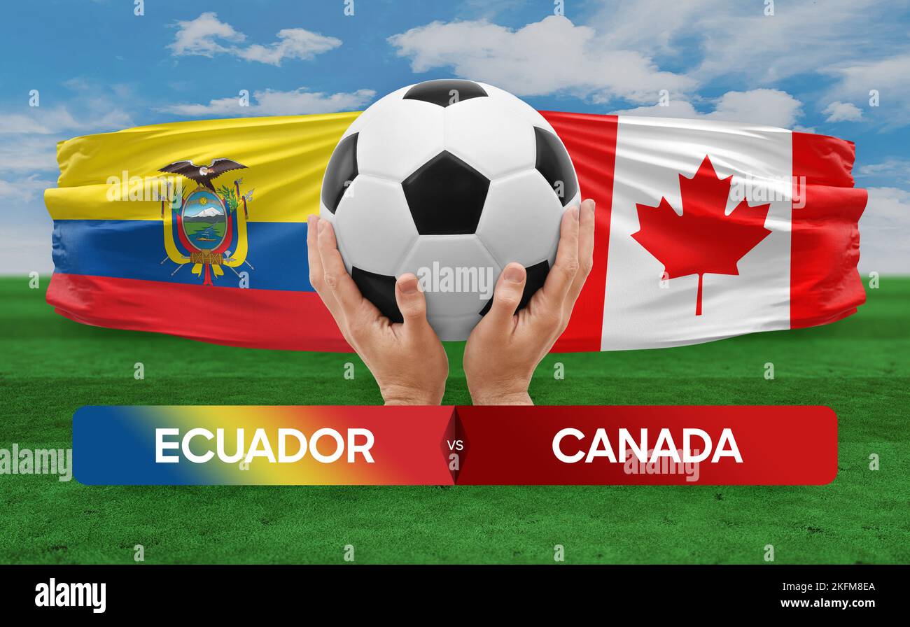 Ecuador vs Canada national teams soccer football match competition ...