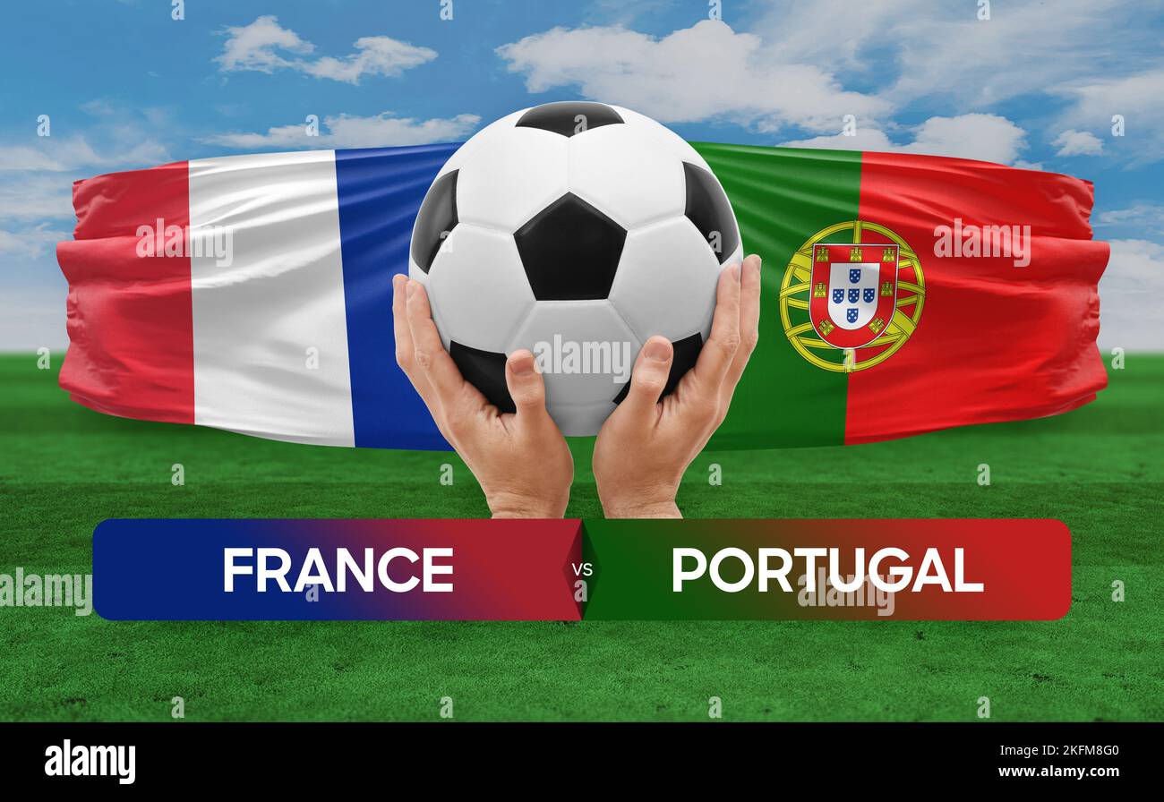 France vs Portugal national teams soccer football match competition ...