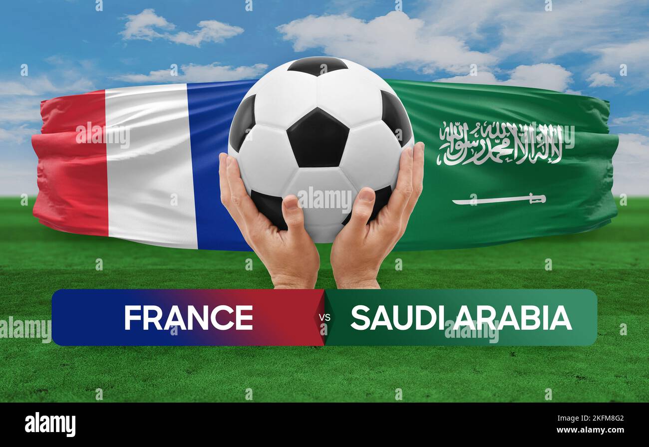 Saudi arabia france flag hi-res stock photography and images - Alamy