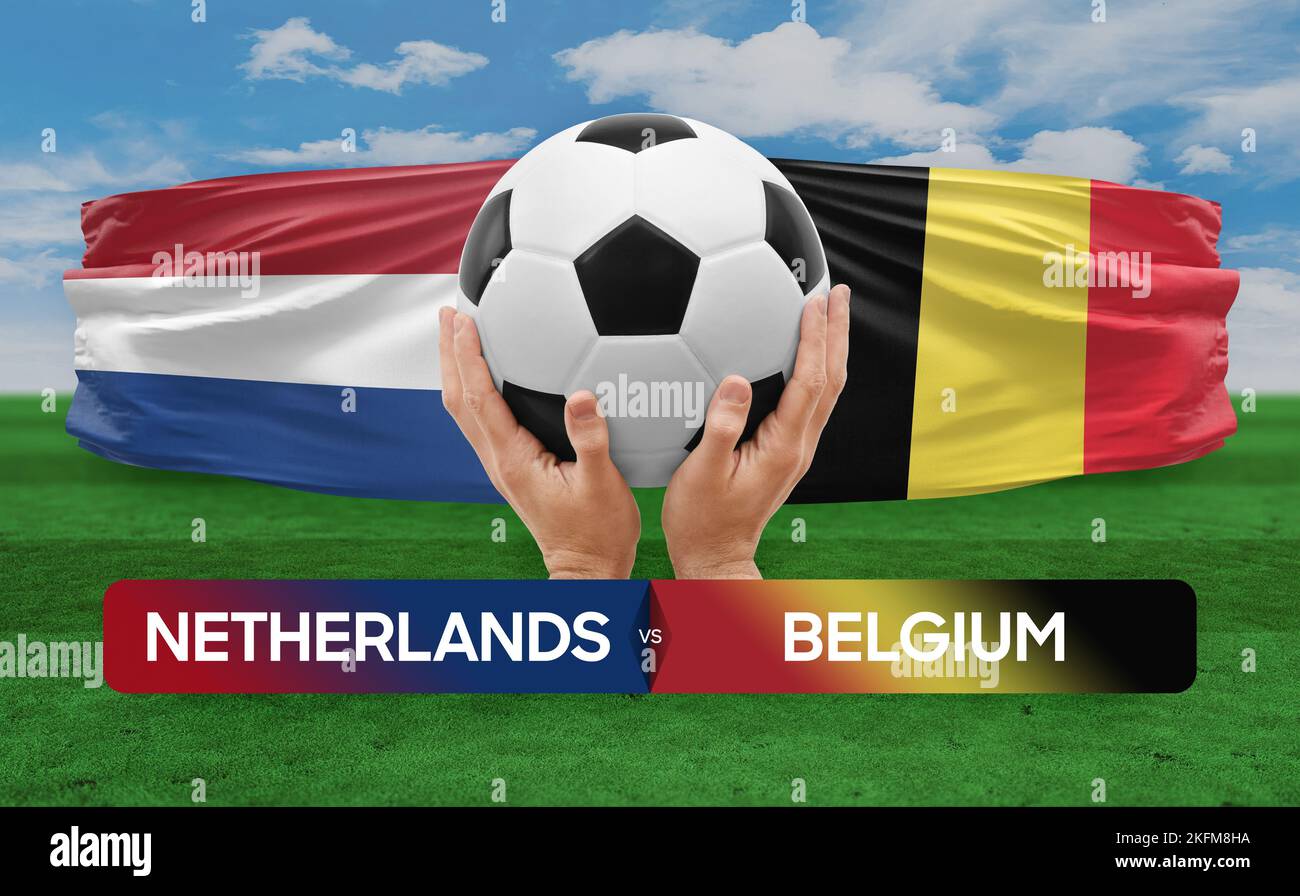 Netherlands vs Belgium national teams soccer football match competition ...