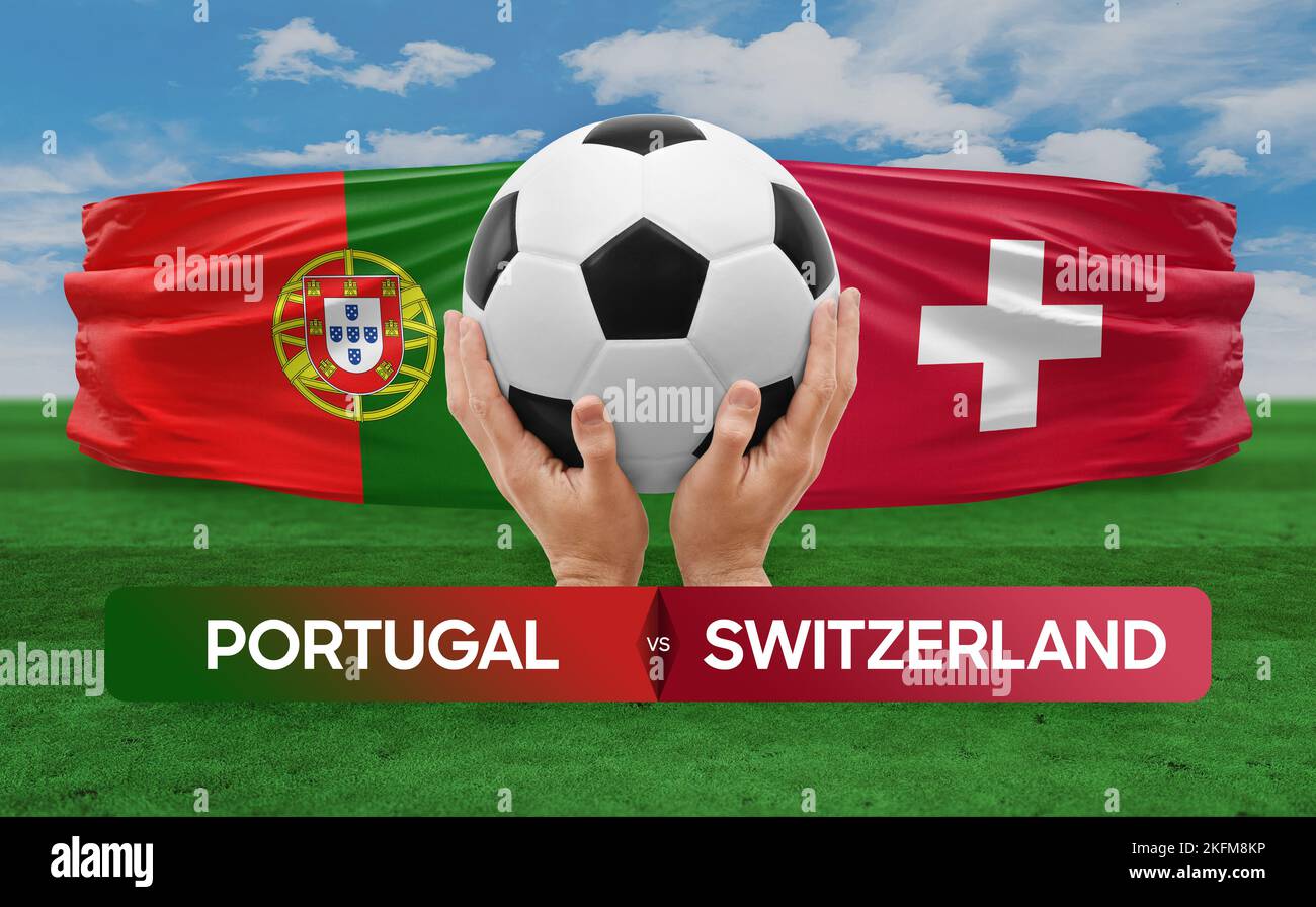 Portugal vs Switzerland national teams soccer football match ...