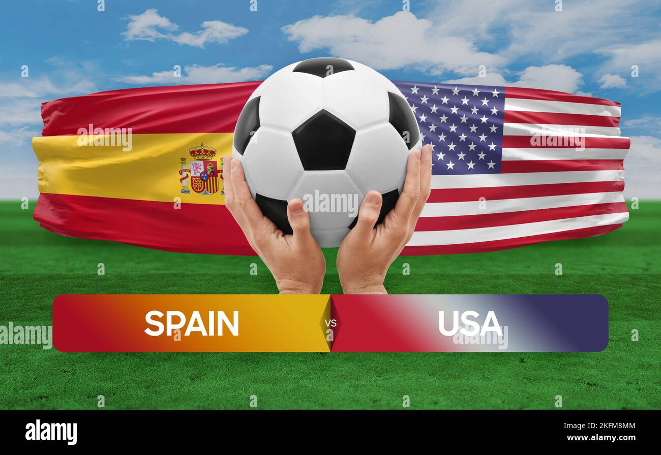 Usa spain flag hi-res stock photography and images - Alamy