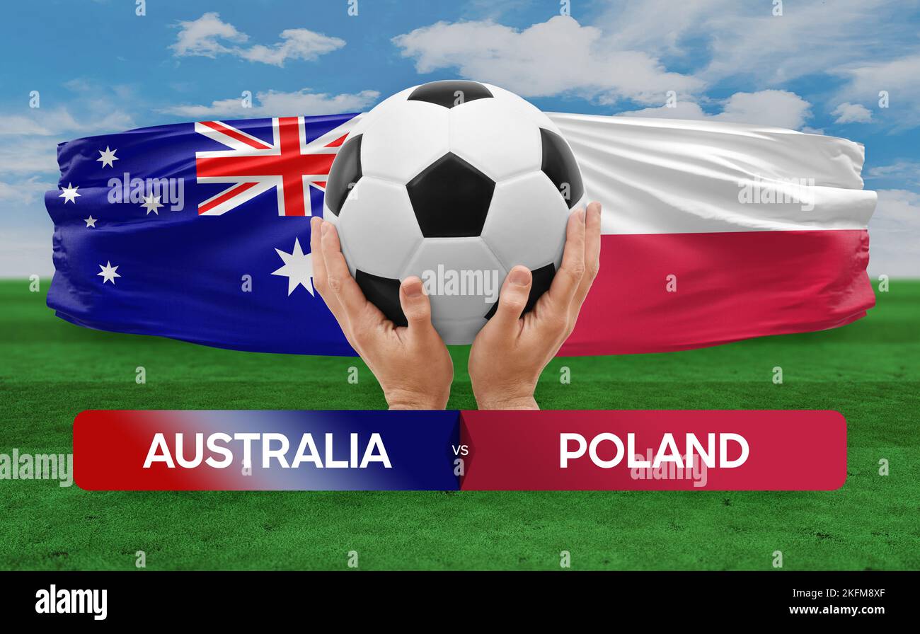 Australia vs Poland national teams soccer football match competition ...
