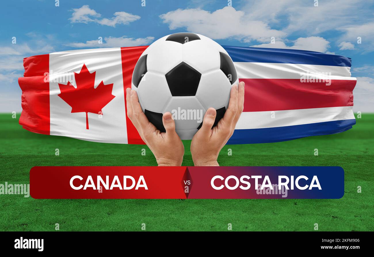 Canada vs Costa Rica national teams soccer football match competition ...