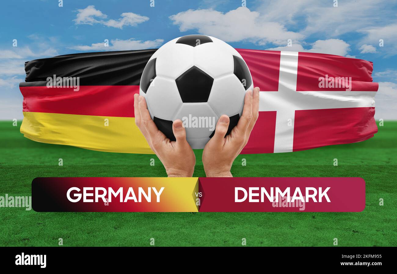 Germany vs Denmark national teams soccer football match competition ...