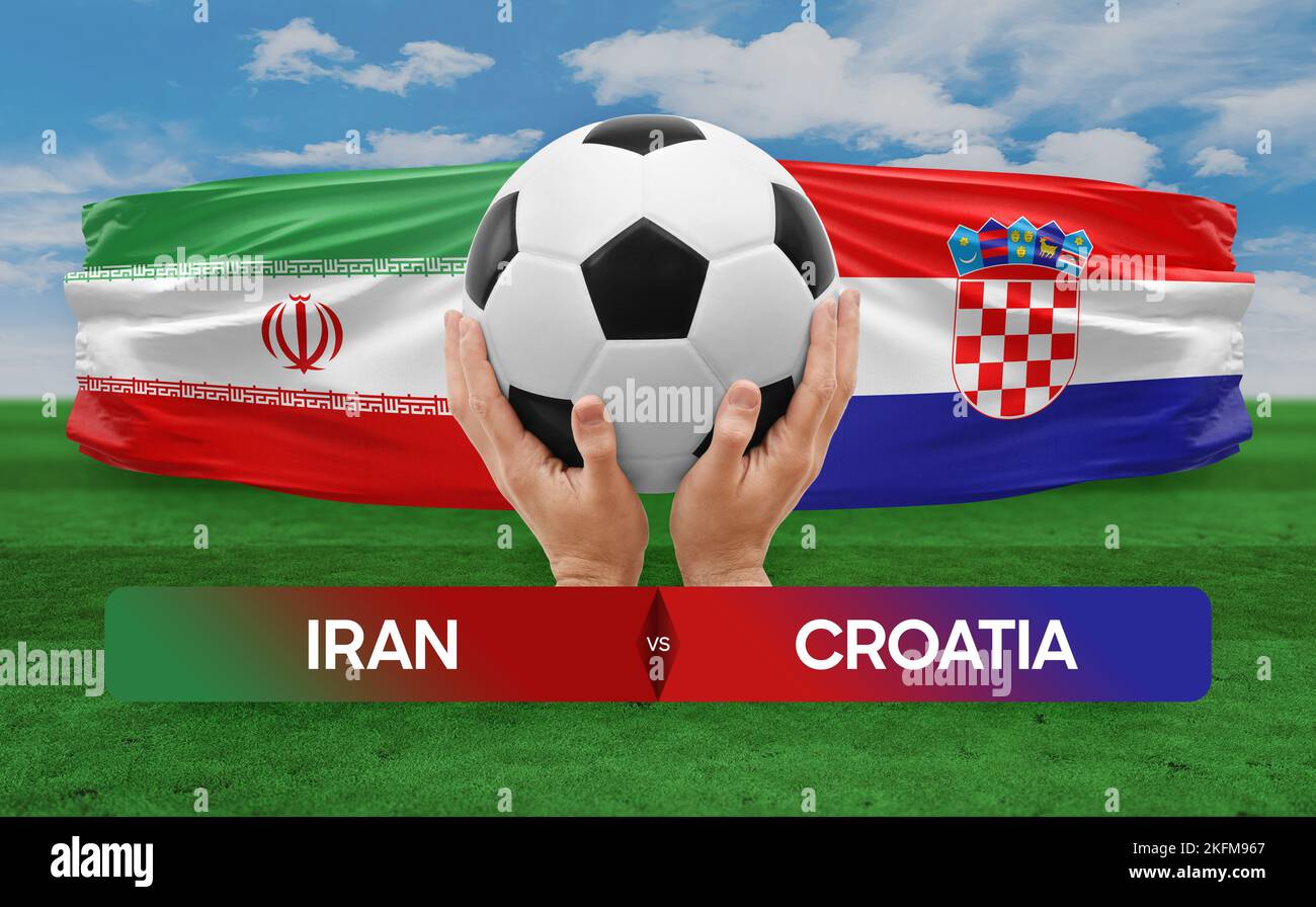 Iran vs Croatia national teams soccer football match competition ...