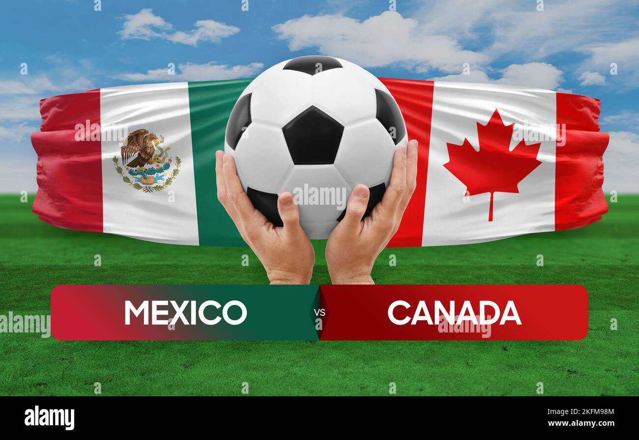 Mexico vs Canada national teams soccer football match competition ...