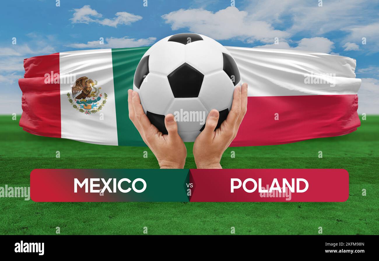 Mexico vs Poland national teams soccer football match competition ...