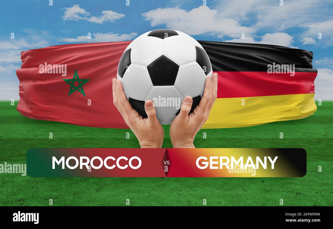 Morocco vs Germany national teams soccer football match competition ...