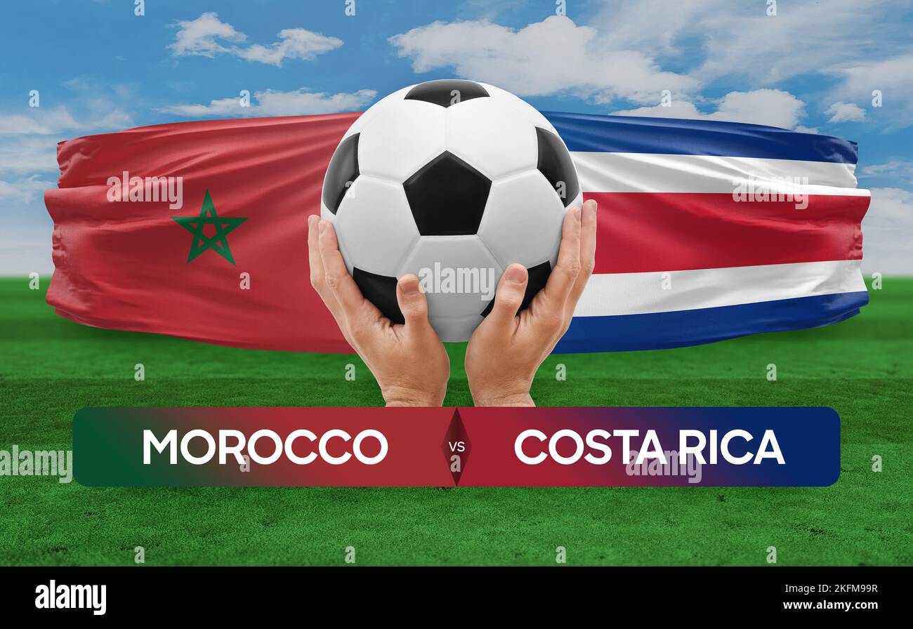 Morocco vs Costa Rica national teams soccer football match competition ...