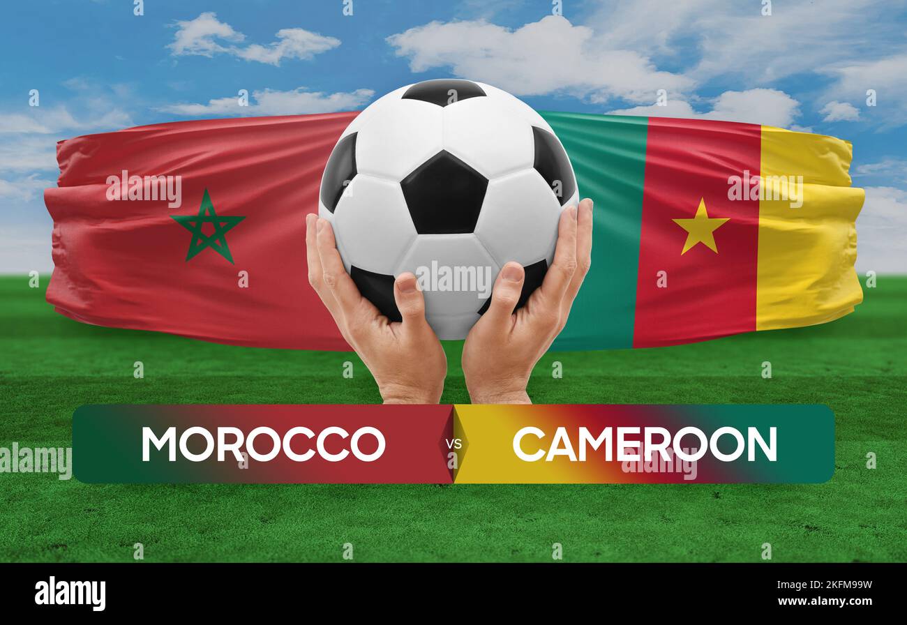 Morocco vs Cameroon national teams soccer football match competition ...