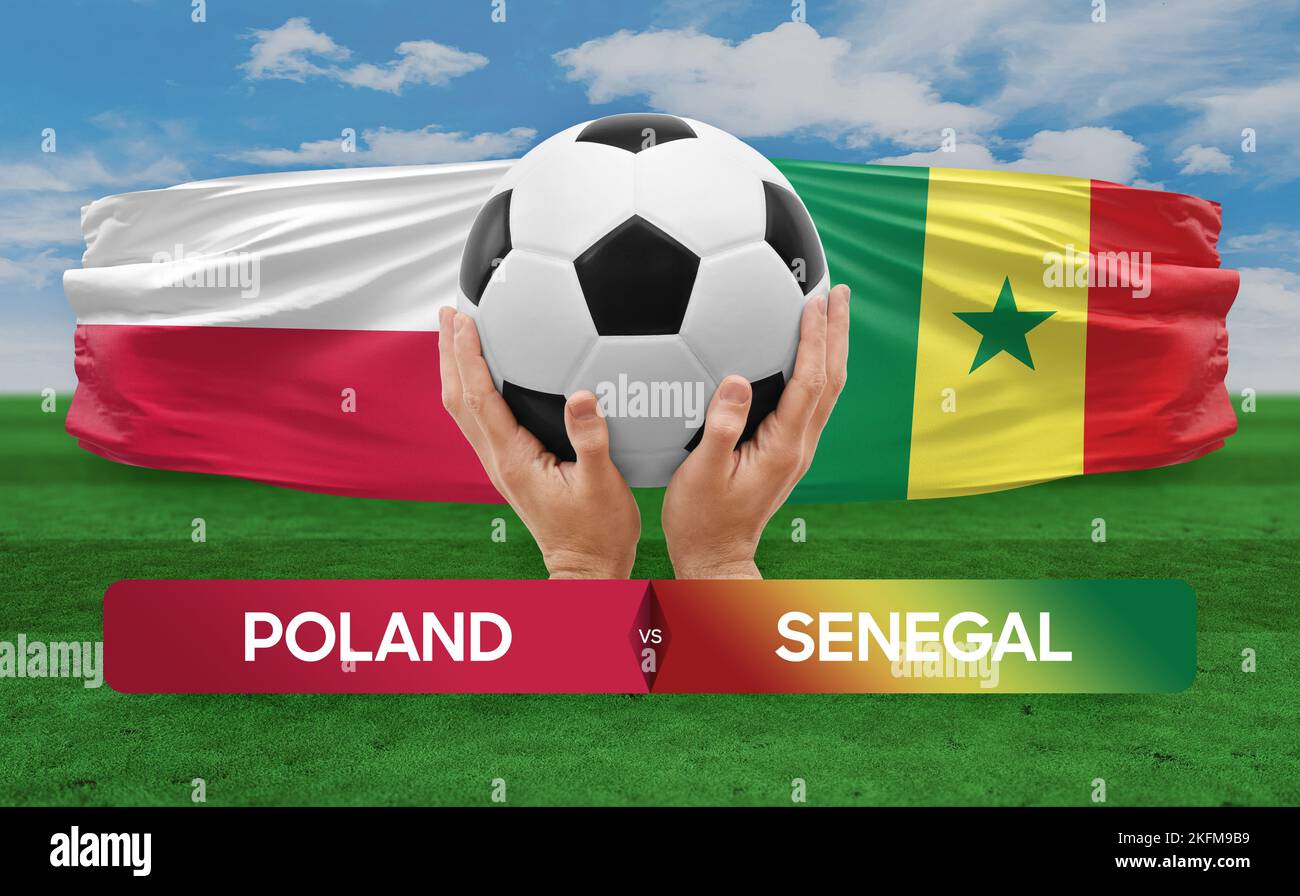 Poland vs Senegal national teams soccer football match competition ...