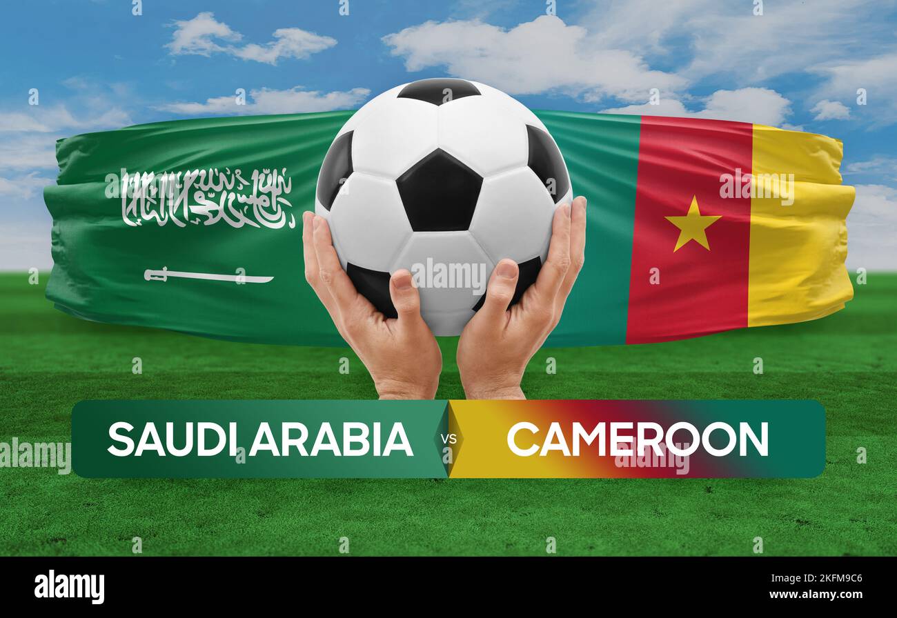 Saudi Arabia vs Cameroon national teams soccer football match ...