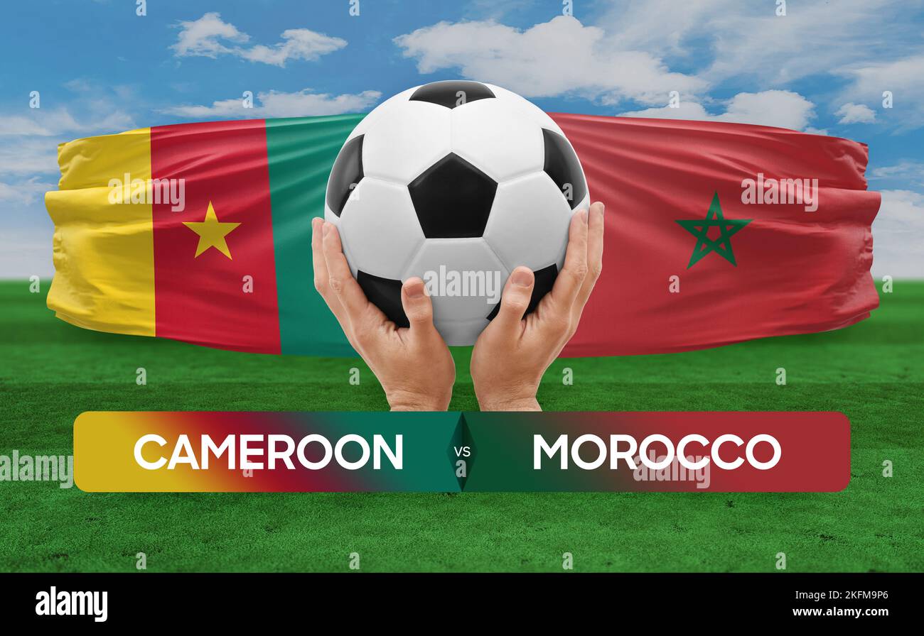 Cameroon vs Morocco national teams soccer football match competition ...