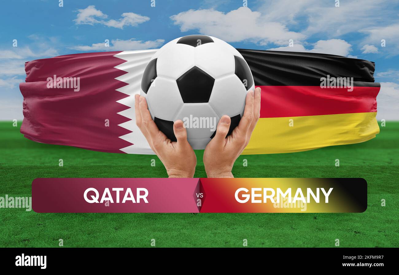 Qatar vs Germany national teams soccer football match competition ...