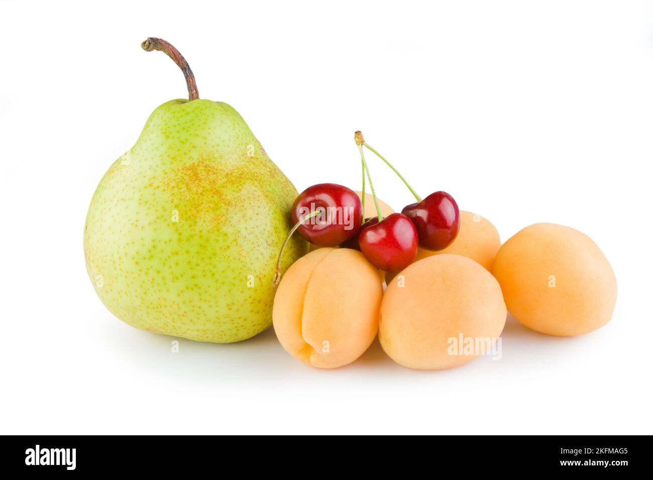 pear cherry Apricot Stock Photo - Alamy