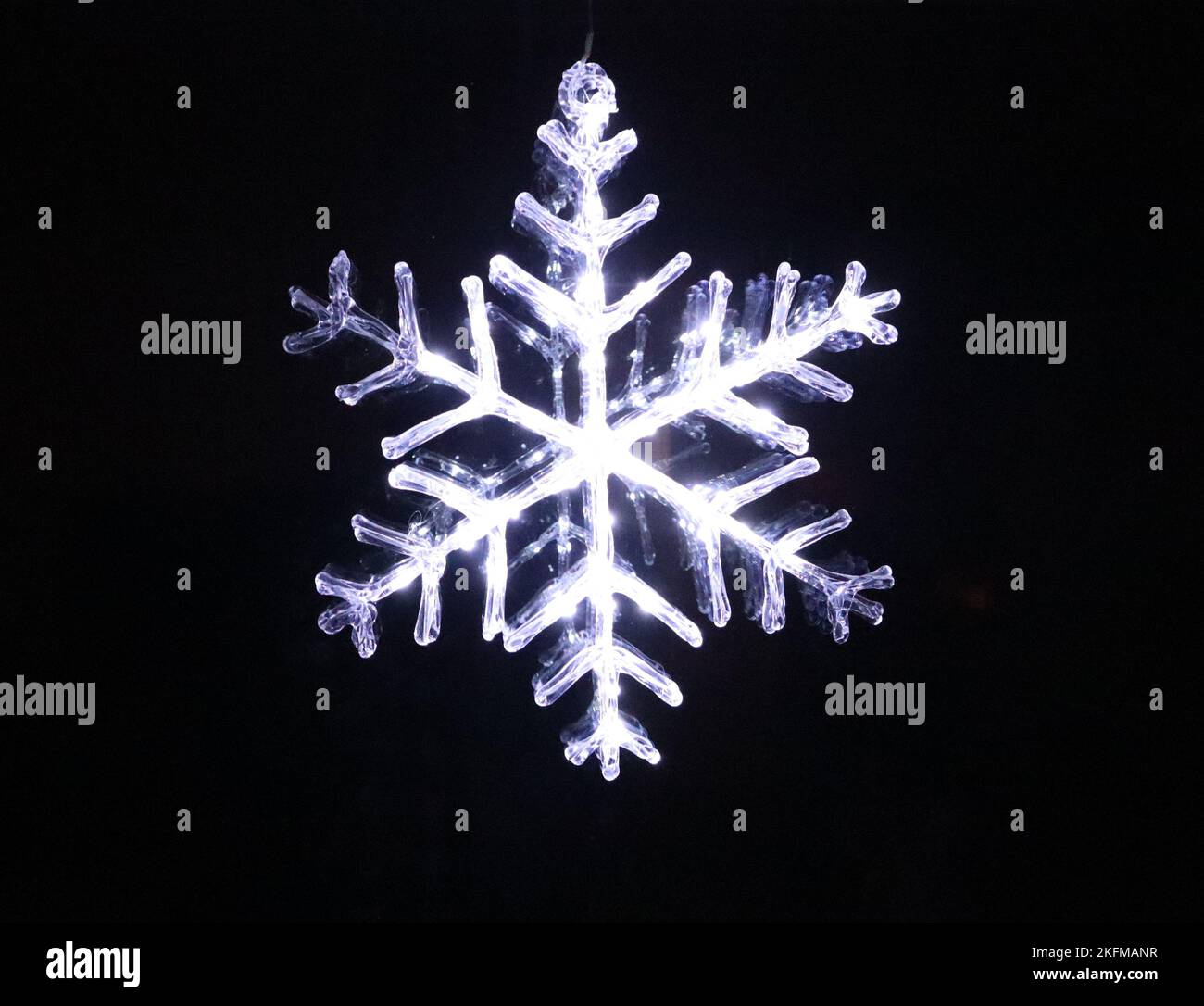 Illuminated Christmas decoration Stock Photo - Alamy
