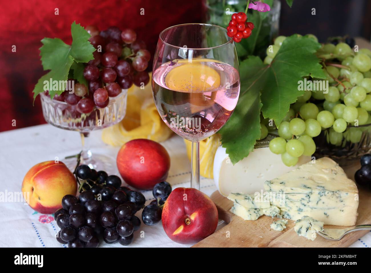 Still life with French cheese. Soft cheese close up photo. French ...