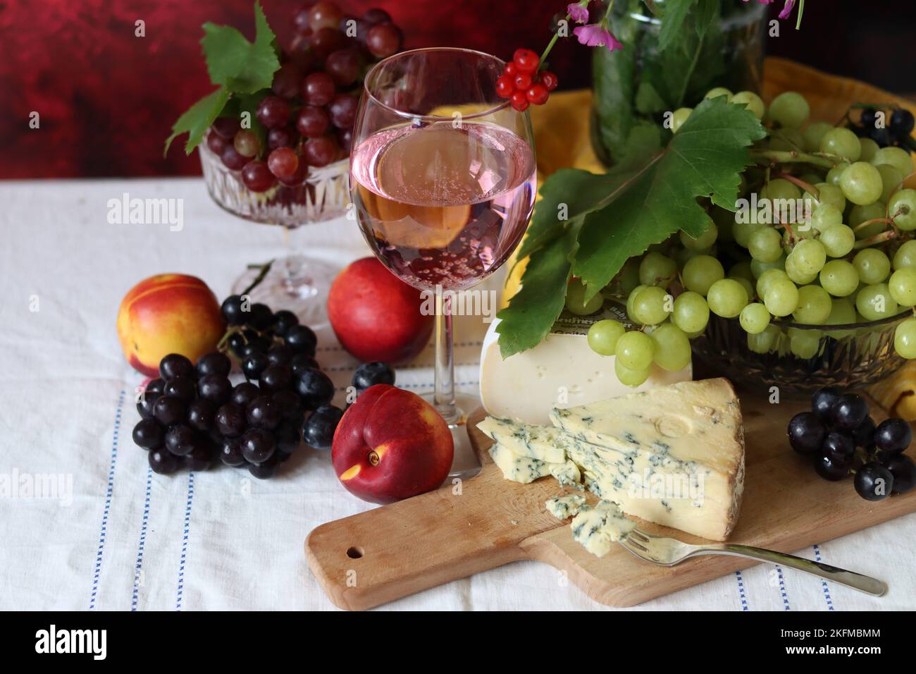 Still life with French cheese. Soft cheese close up photo. French ...