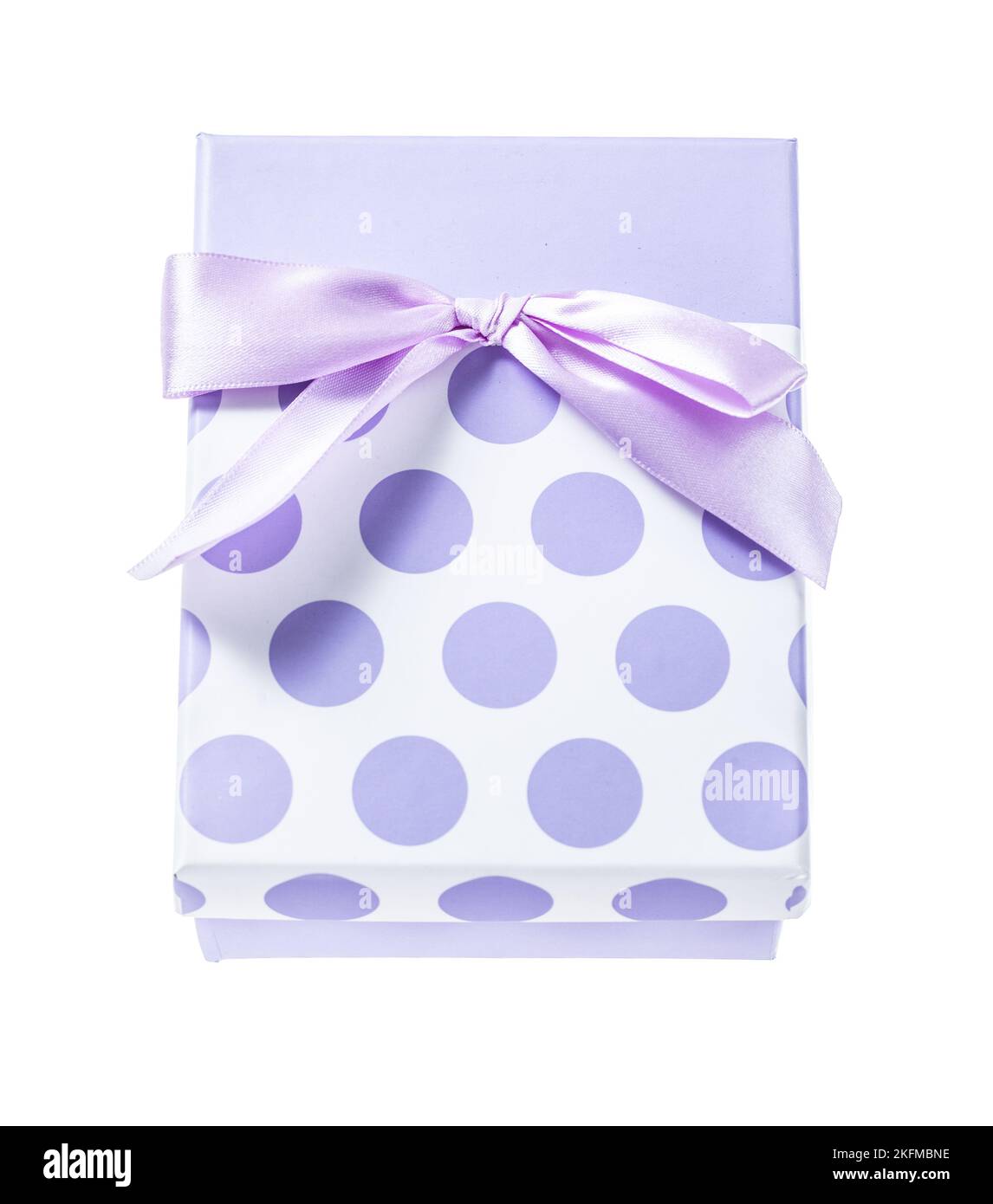 Purple present box isolated on white Stock Photo - Alamy