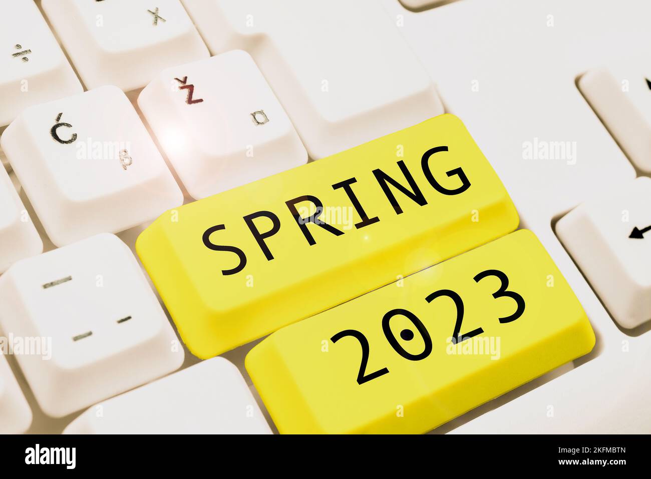 Handwriting text Spring 2023. Business overview time of year where ...