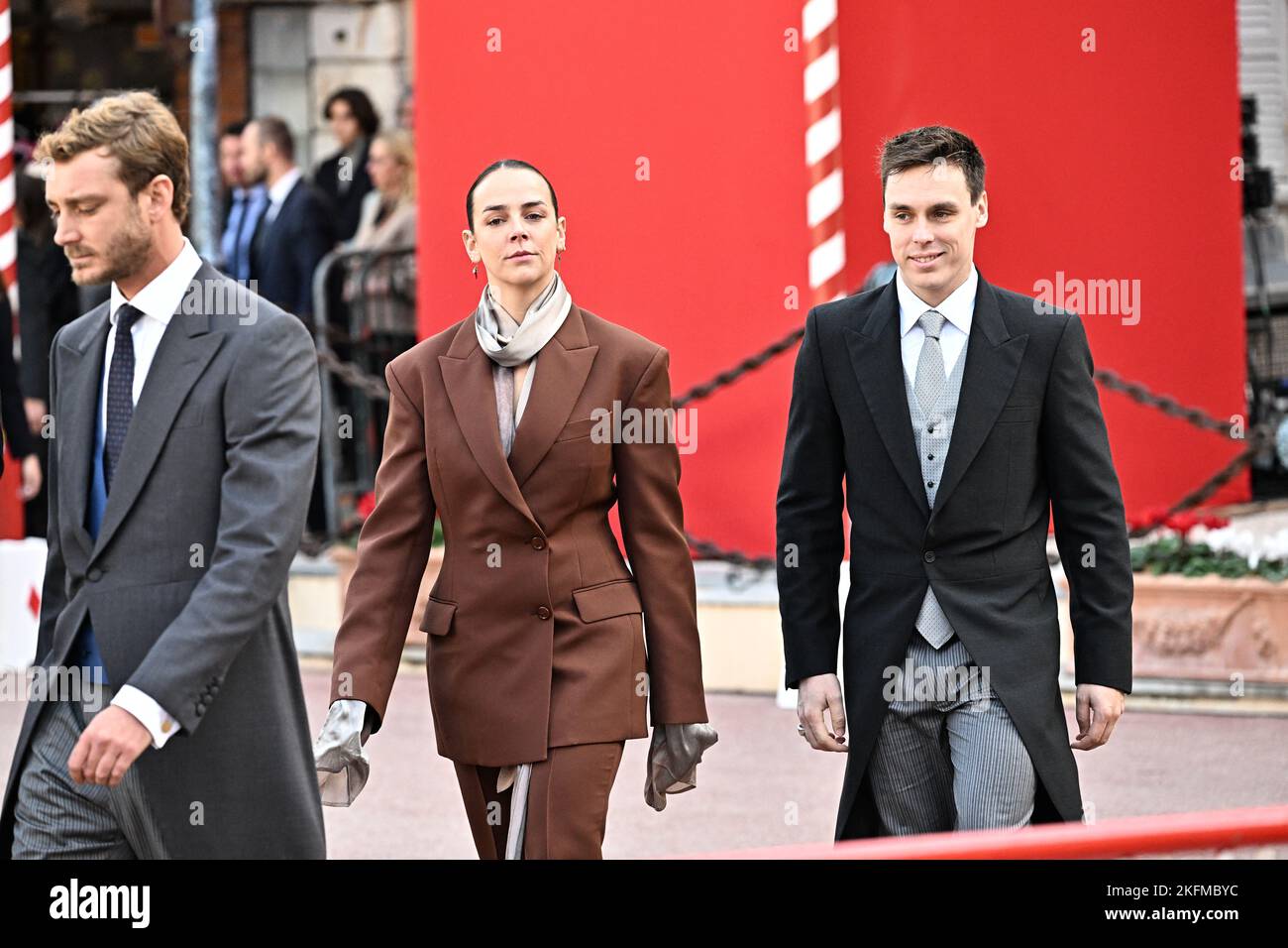 Pauline Ducruet and Louis Ducruet during the Monaco National Day ...