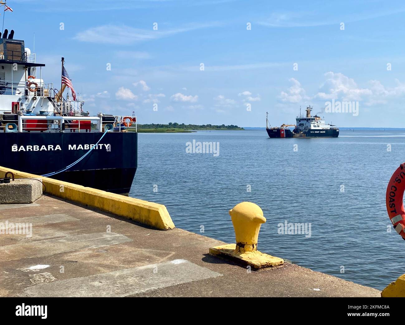 The Coast Guard Cutter Joshua Appleby arrives at Sector Mobile in ...