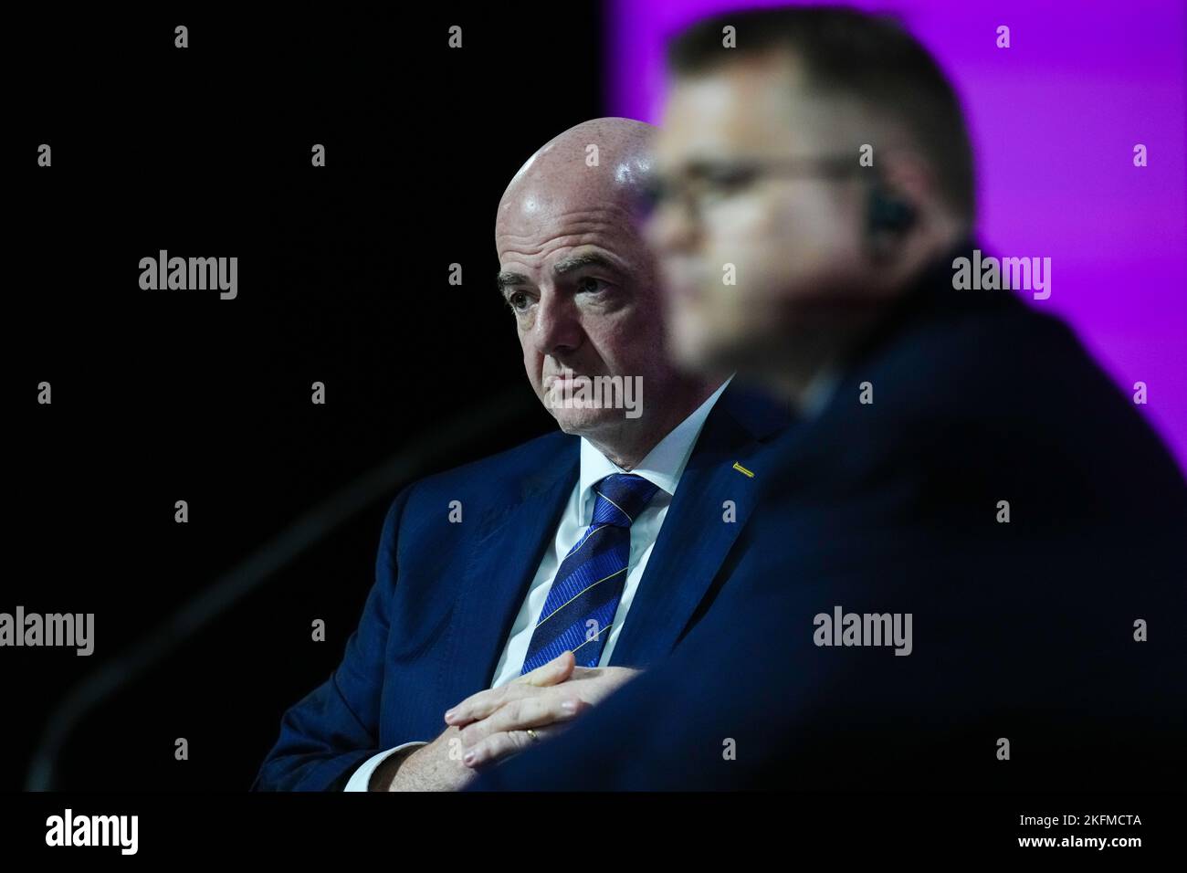 FIFA President Gianni Infantino alongside Bryan Swanson, FIFA's ...