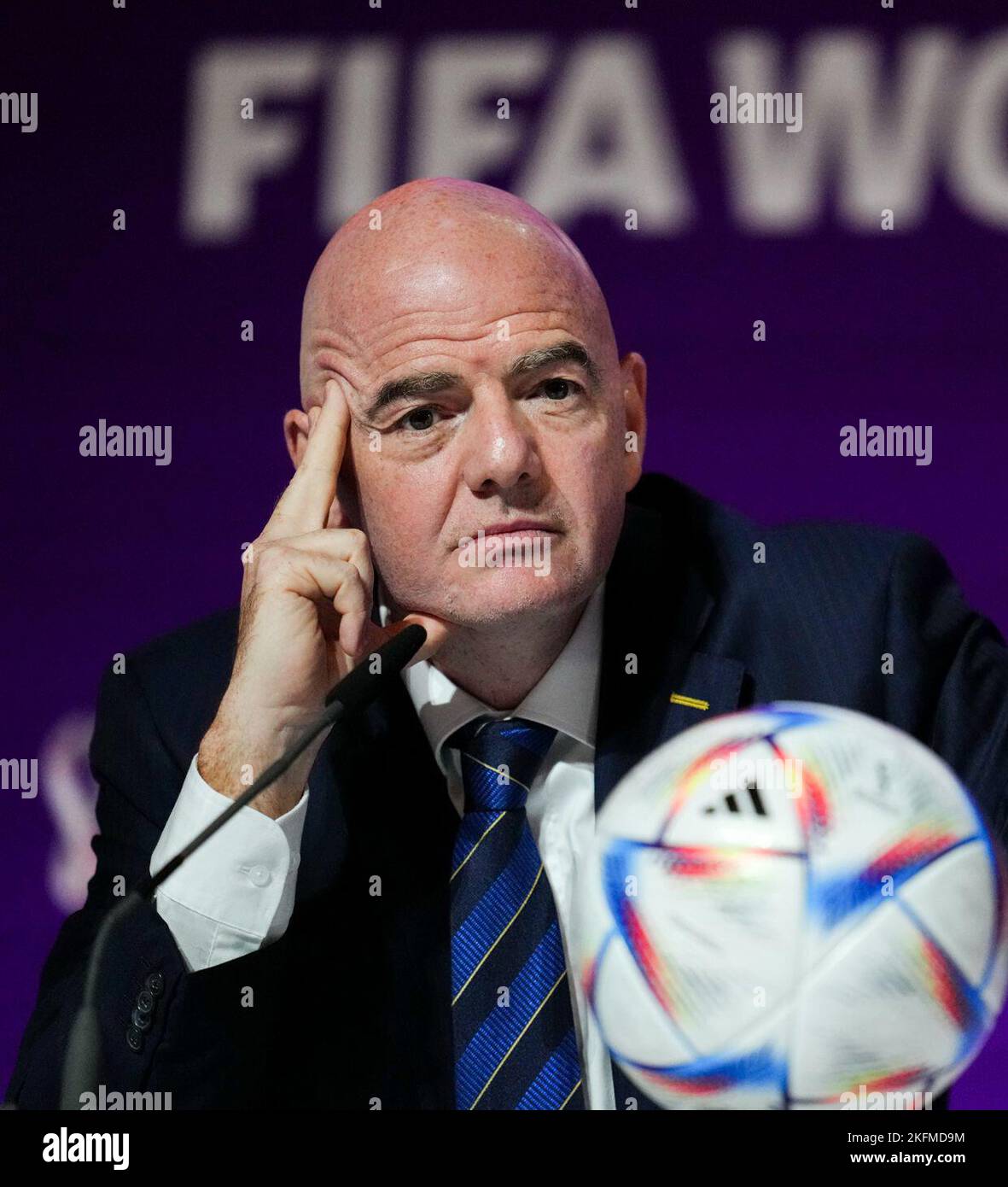 Fifa president gianni infantino press conference saturday nove hi-res ...