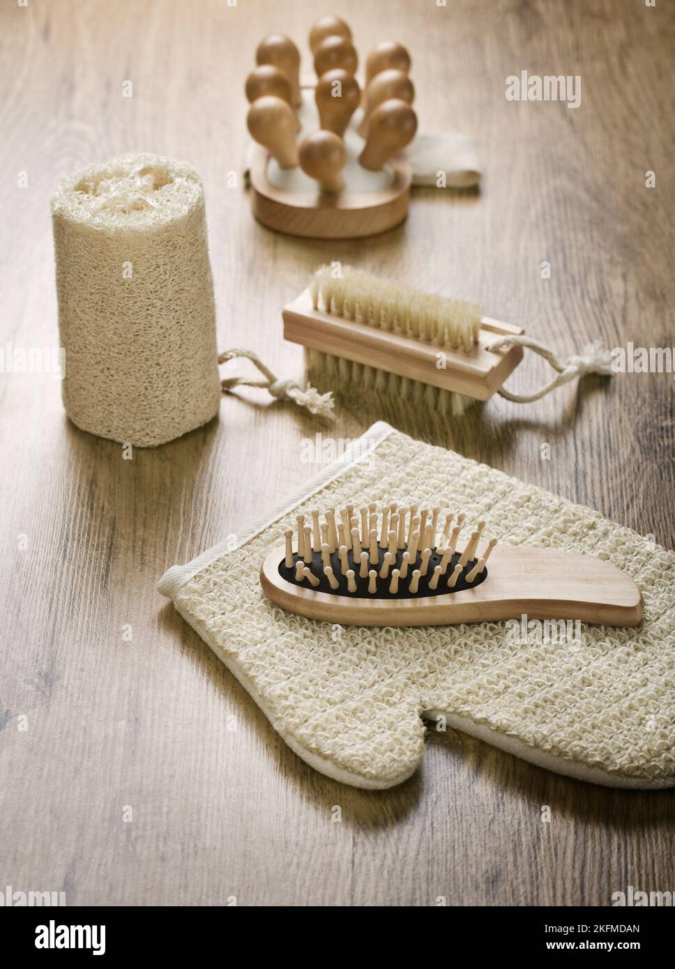 Set for taking bath Stock Photo - Alamy