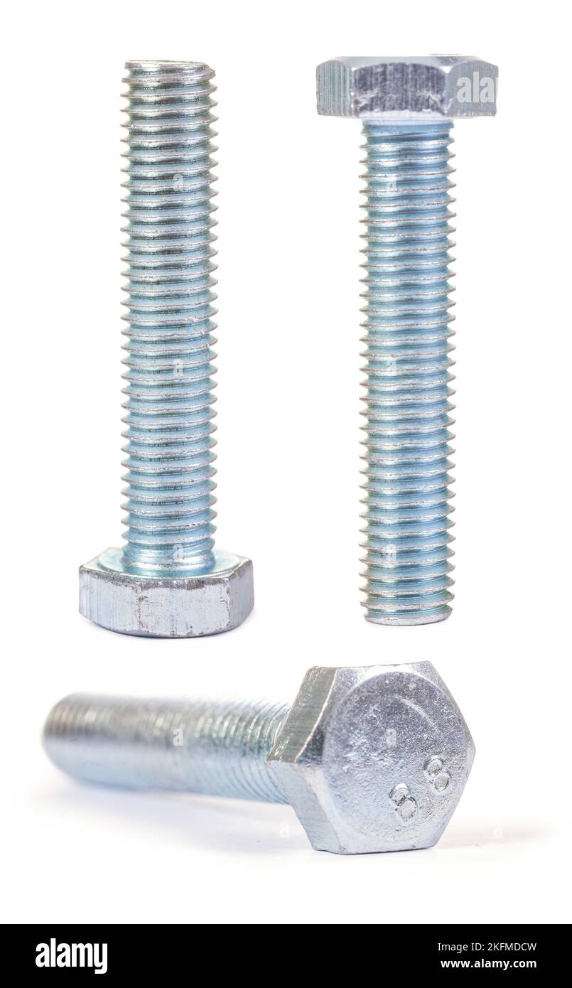 set of bolts isolated Stock Photo - Alamy