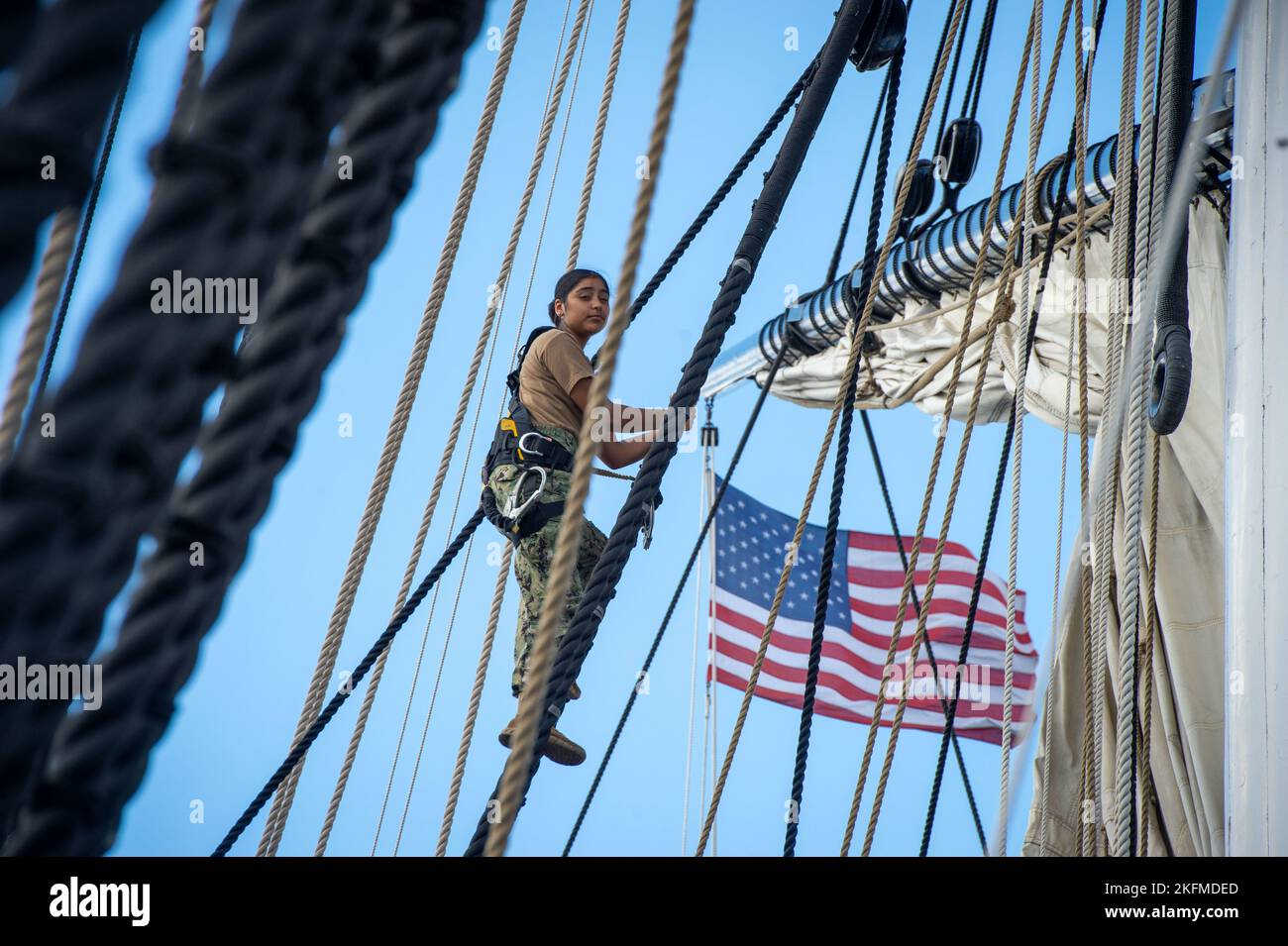 BOSTON (Sept. 26, 2022) U.S. Navy Seaman Raquel Figueroa, from Marietta ...
