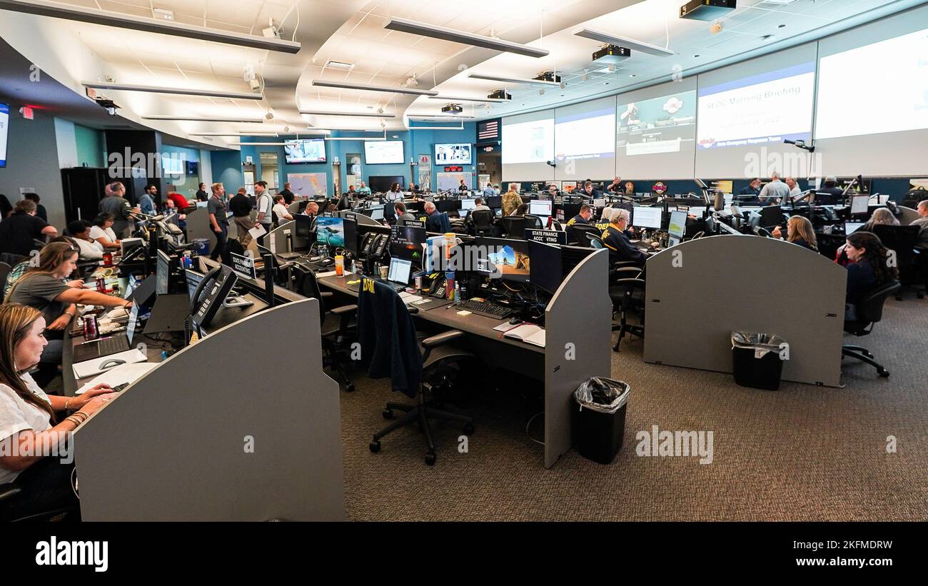 Tallahassee, FL, September 26, 2022 - Florida Emergency Operations ...