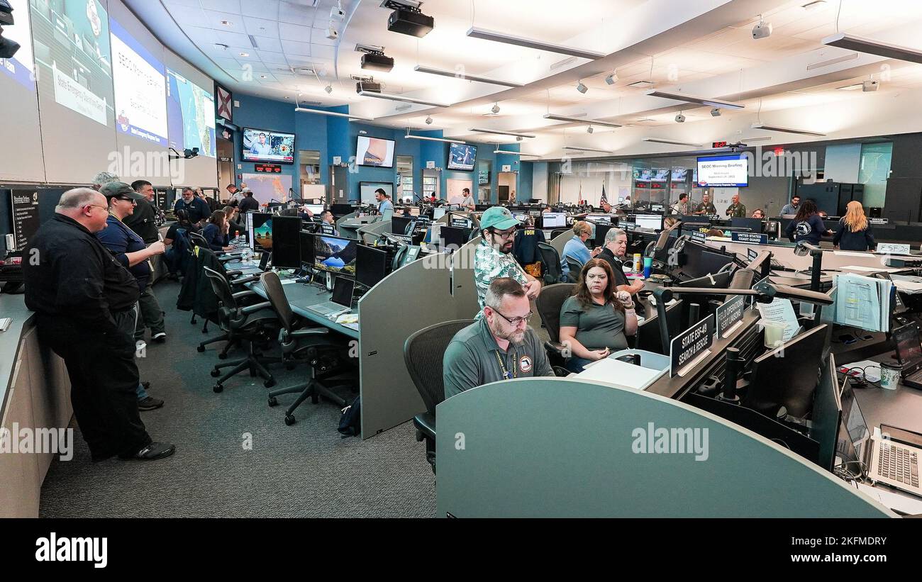 Tallahassee, FL, September 26, 2022 - Florida Emergency Operations ...
