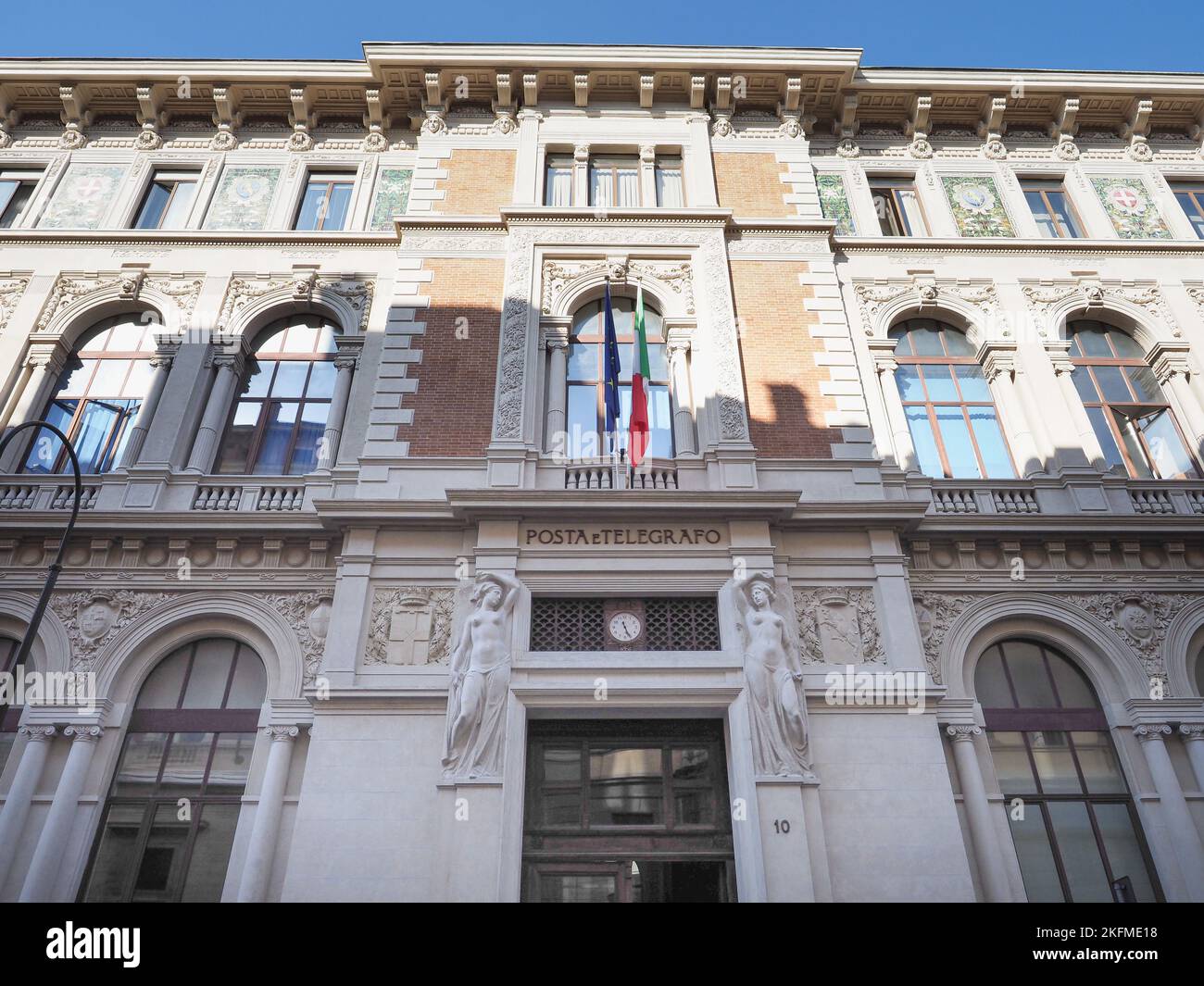 TURIN, ITALY - CIRCA SEPTEMBER 2022: Posta e Telegrafo central post ...