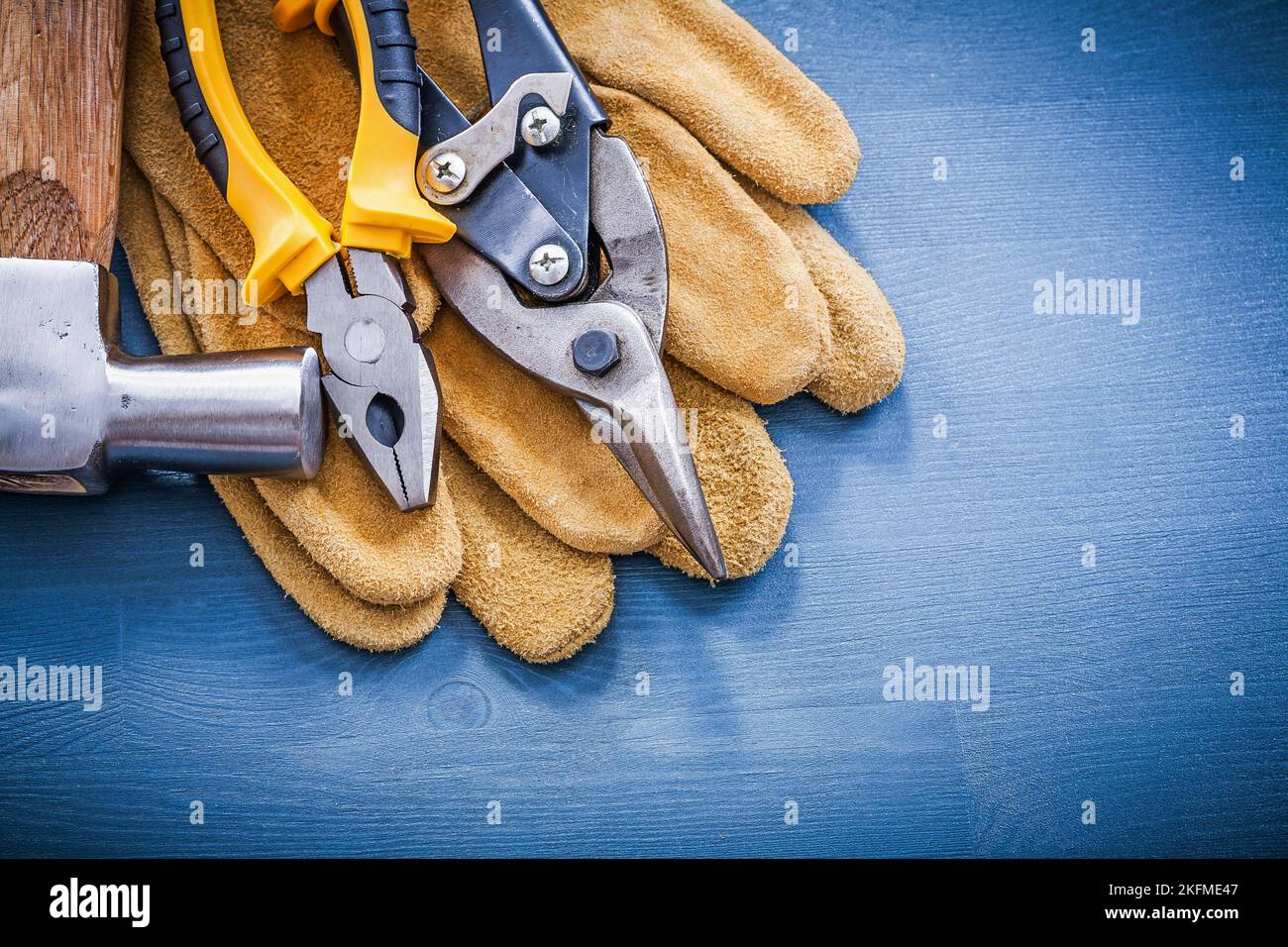 Set of tools for repairing construction concept Stock Photo - Alamy