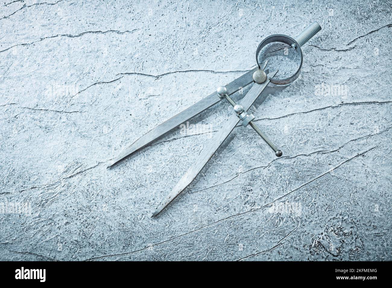 Slide caliper on metallic background construction concept Stock Photo ...