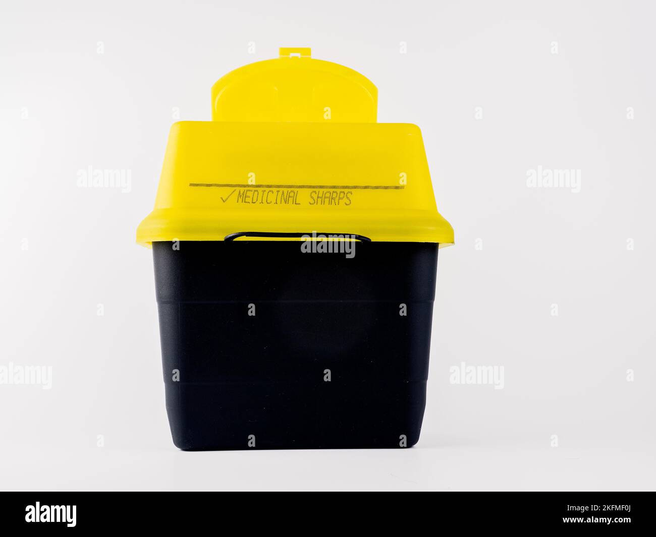 Clinical Medical Sharpes Needles blades Syringe waste bin container ...