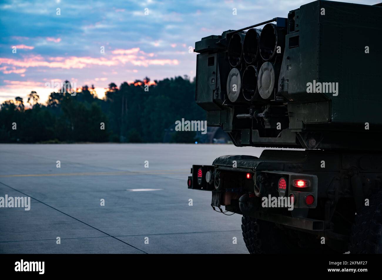 An M-142 High Mobility Artillery Rocket System (HIMARS) assigned to the ...