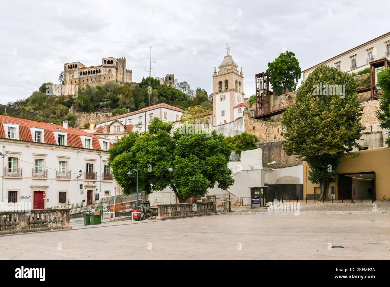 The historic center of the city of Leiria Stock Photo - Alamy