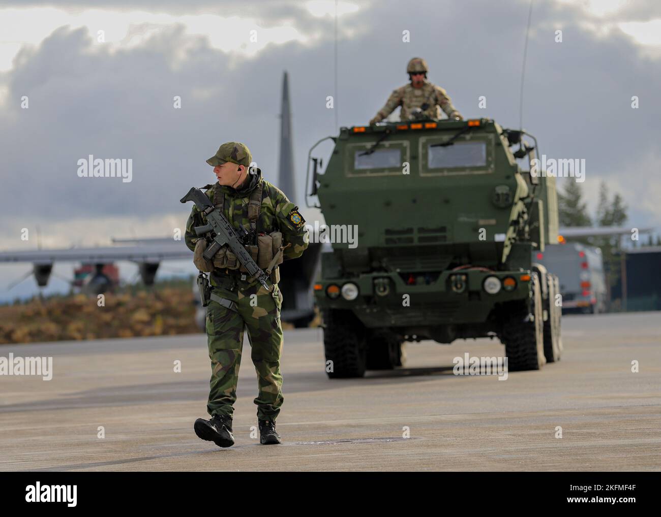 A Swedish close protection team soldier, assigned to Military Region ...